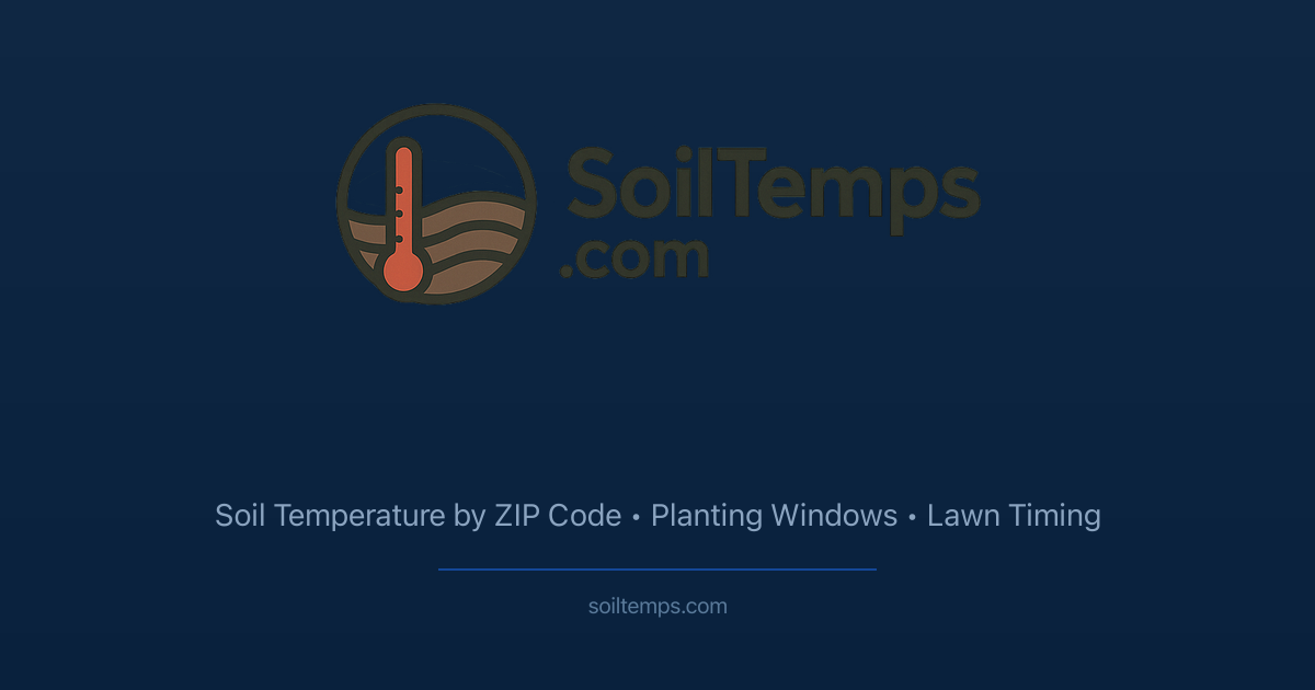 Soil Temperature by ZIP Code — Current Readings & Planting Windows ...